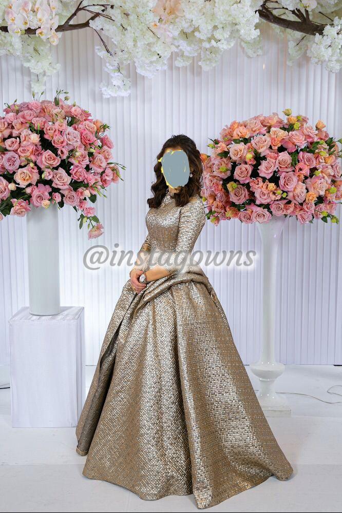 Stunning gold custom made Gown for sale – Instagowns