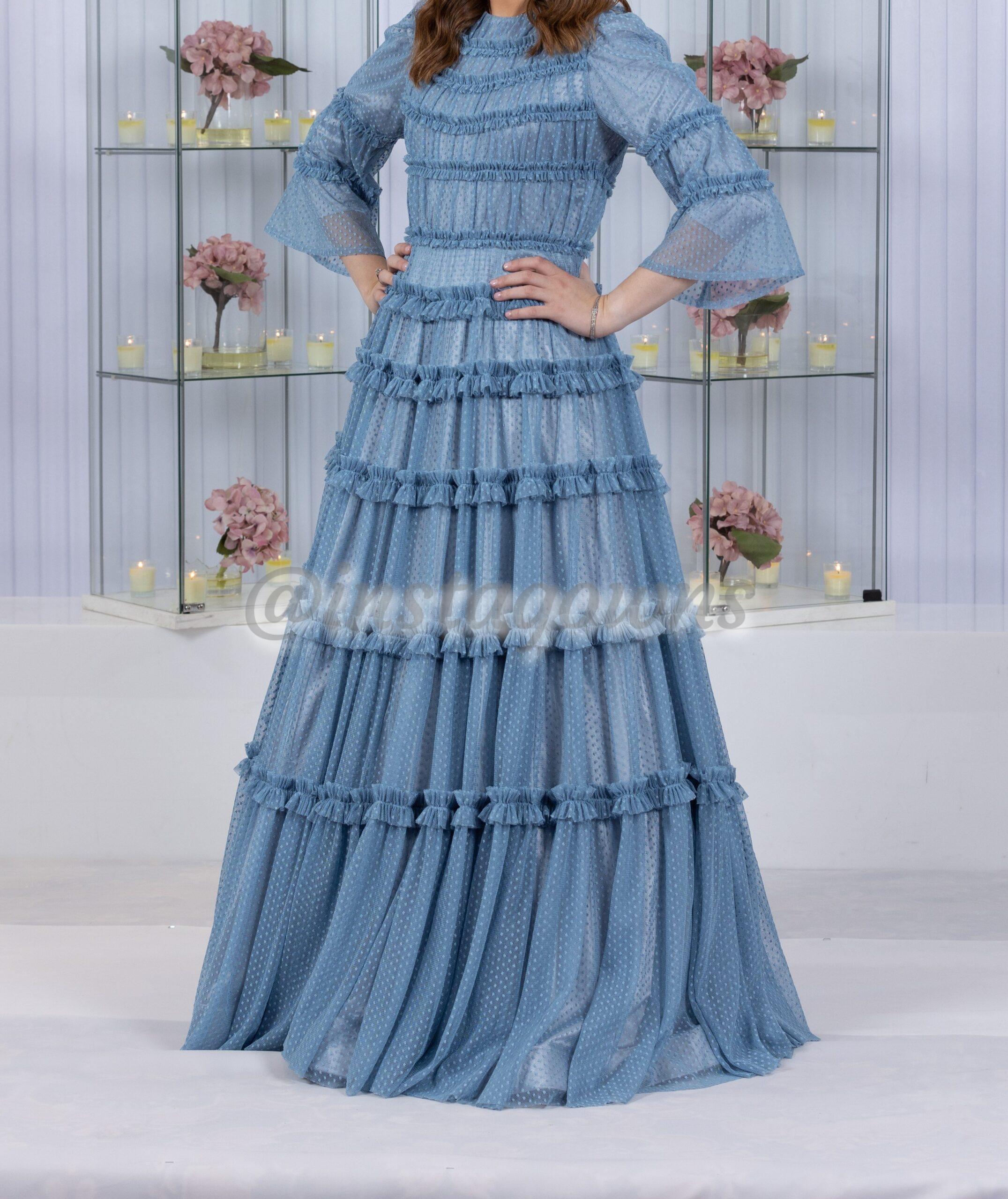 Stunning Dusty Blue Gown for Sale – Instagowns