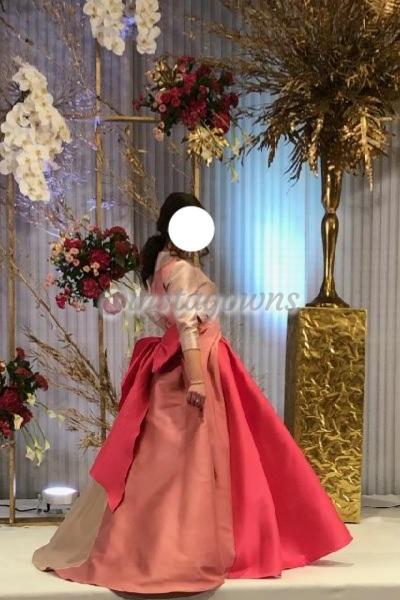 Magnificent tri color pink Gown for sale – Instagowns