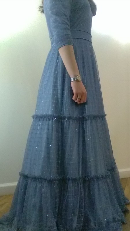 Beautiful Exquisite slate/blue gown for Rent – Instagowns