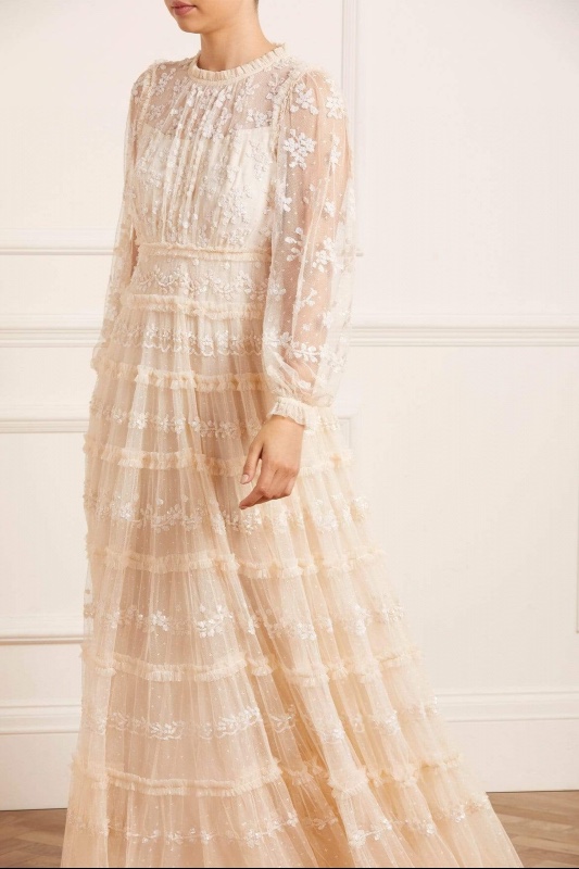 Beautiful Needle and Thread Ivory Gown For Sale – Instagowns