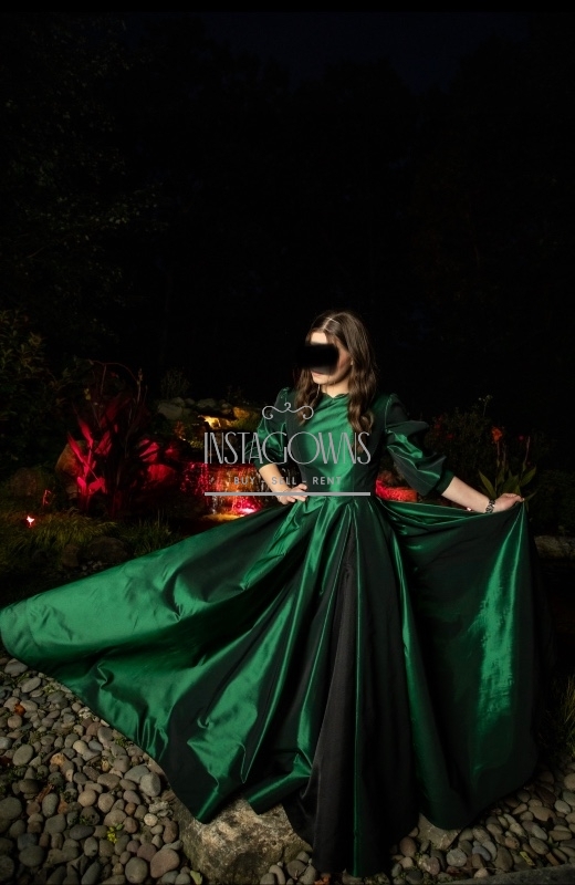 Chavy Couture Emerald Green gown for sale – Instagowns