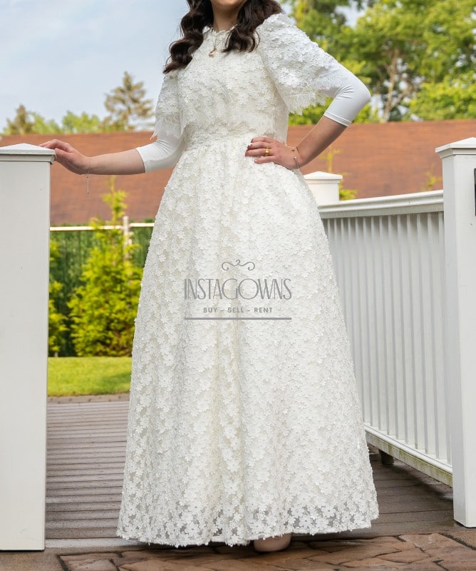 Magnificent! custom made ivory sister of the bride gown for rent ...