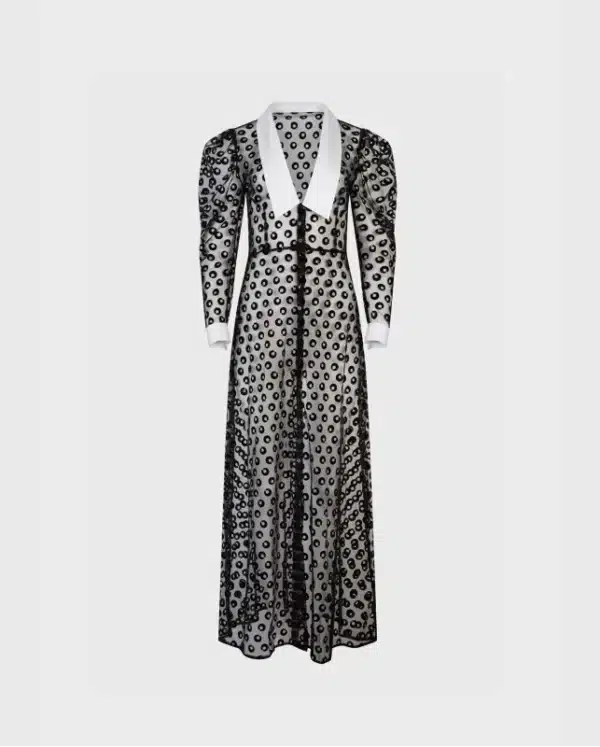 Stunning Designer Sheer Shirt Gown For Sale – Instagowns