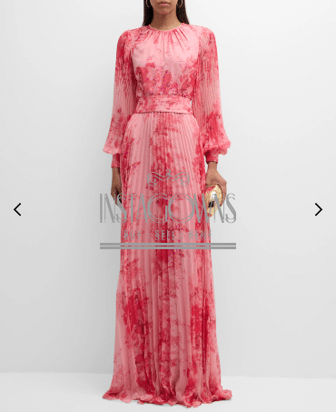 Beautiful pink floral Rickie Freeman by Teri Jon dress for sale ...