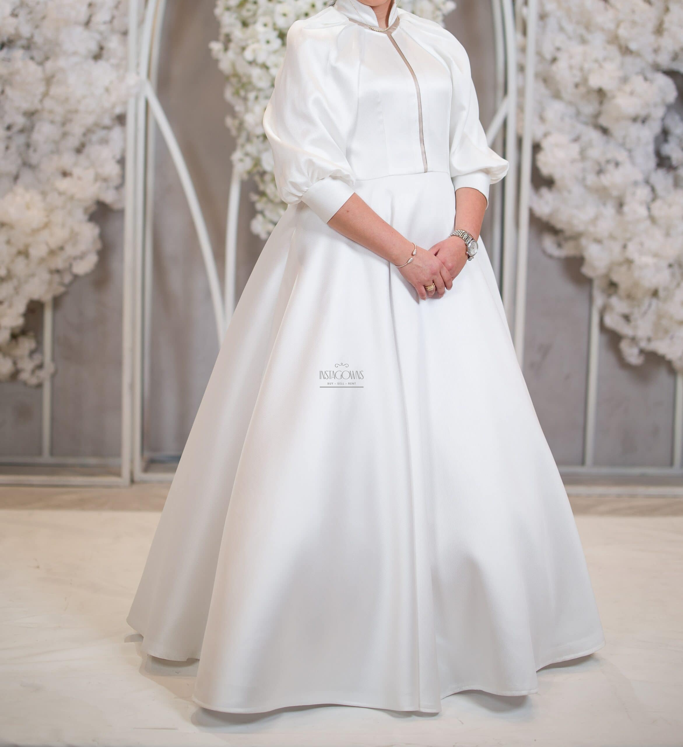 Stunning slenderizing custom sister of the bride gown – Instagowns